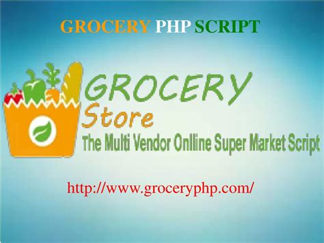 Ppt Php Grocery Script Powerpoint Presentation Free Download Id
