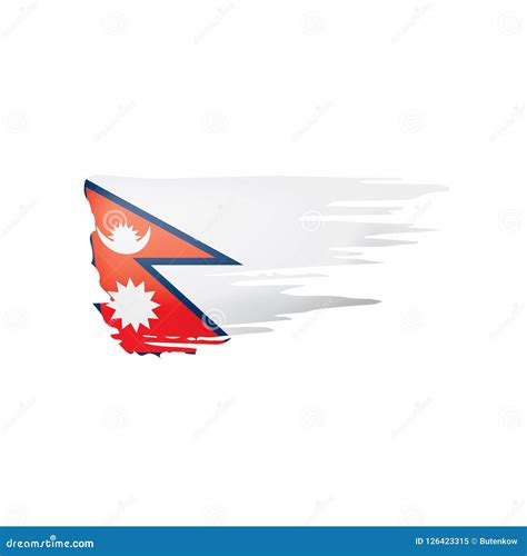 Nepal Flag Vector Illustration On A White Background Stock Vector