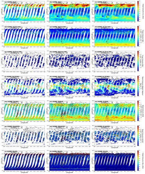 Essd Global Ozone Monitoring Experiment 2 Gome 2 Daily And Monthly Level 3 Products Of