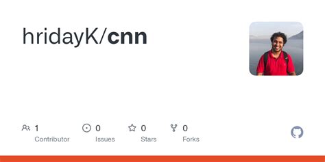 GitHub HridayK Cnn