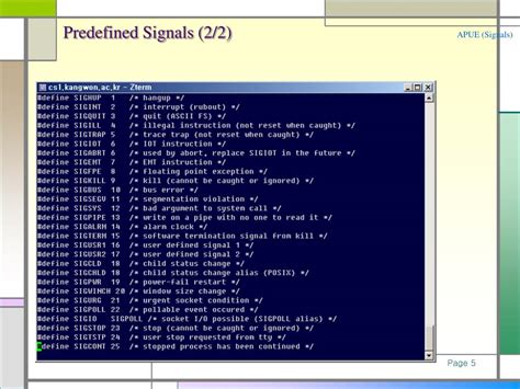Ppt Signals Chap 10 In The Book “advanced Programming In The Unix