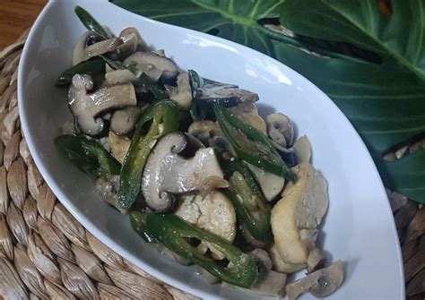 Resep Tumis Jamur Tahu Cabe Hijau Oleh Teh Yanithea Cookpad