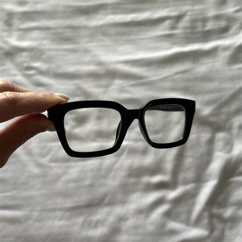 Oversized Black And Clear Glasses Lightly Worn Depop