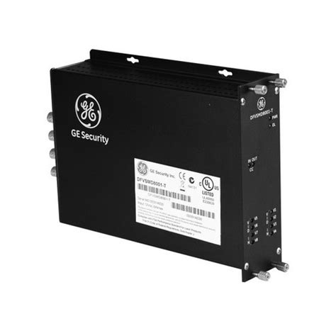 GE Security DFVSMD8001 T 8 Channel Digital Video Mux TX Contact Closure TCVR 1 SM Fiber