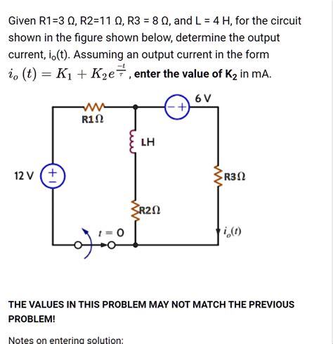 Given R1 3 Î R2 11 Î R3 8 Î and L 4 H for the circuit shown