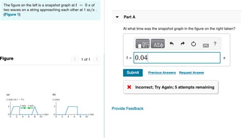 solved the figure on the left is a snapshot graph at t 0s