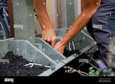 Irrigation System For Watering A Vertical Green Wall Garden On Behalf