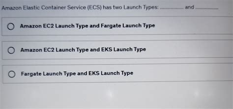 Solved Amazon Elastic Container Service Ecs ﻿has Two