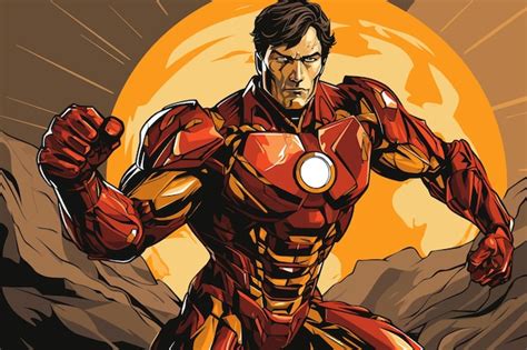Premium Ai Image Vector Illustration Of Marvel Characters