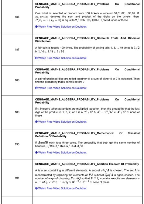 Ppt Cengage Maths Solutions Class 11 Algebra Probability Powerpoint Presentation Id10602774