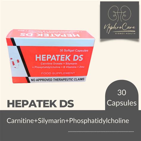 Hepatek Ds Softgel Capsules Food Supplement L 10 And 30 Caps Shopee