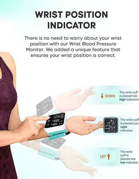 2022 Rechargeable Wrist Blood Pressure Monitor With Large Led Display
