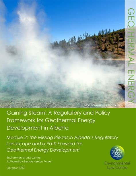 Bill 36 Geothermal Resource Development Act Environmental Law Centre