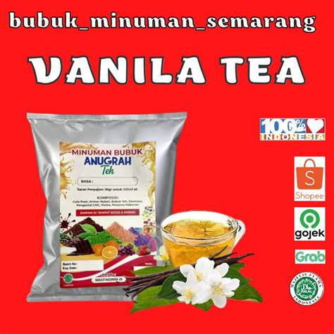 Jual Bubuk Minuman Vanila Vanilla Tea Reguler 500gram Shopee Indonesia