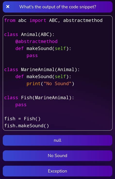 python oops challenge day 11 what is the output of following python