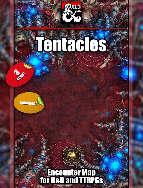 Tentacles Scary Animated Map Pack W Fantasy Grounds Support Ttrpg