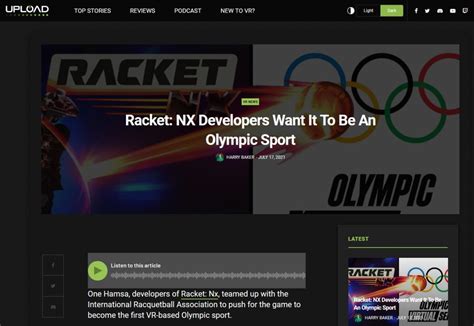 Racket NX Developers Want It To Be An Olympic Sport UPLOAD Racket Next