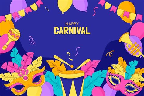 Premium Vector Hand Drawn Illustration For Carnival Party Celebration