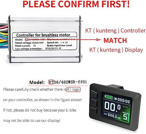 Ebike Lcd 24V 52V Electric Bike Conversion Display For KT Controller