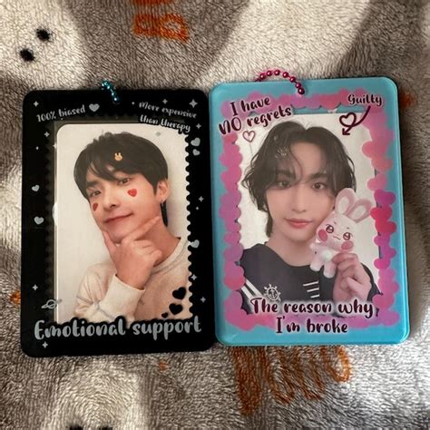 Kpop Life Idol Acrylic Card Holder Kpop Photocard Holder Cardholder