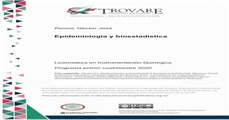 Epidemiología y bioestadística PDF Document