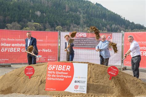 öFIBER Spatenstich für den Glasfaserausbau im Görtschitztal MYCITY24