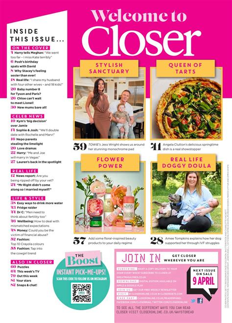 Closer Magazine 1102 Back Issue