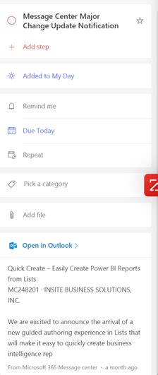 converting outlook emails to tasks