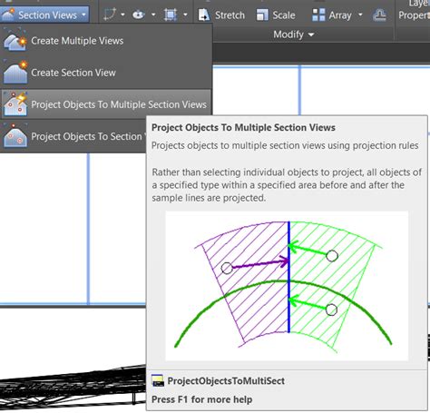 solved autocad solids to multiple section views settings to show