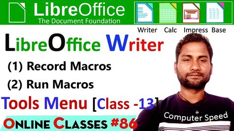 Record Macros In Writer Run Macros In Tools Menu Libreoffice Tools