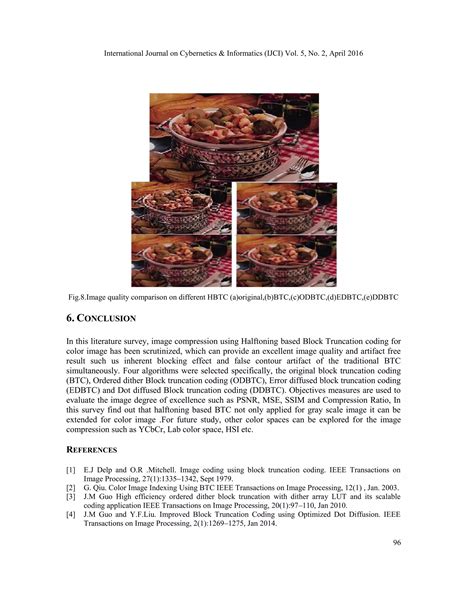 A Comparative Study On Image Compression Using Halftoning Based Block Truncation Coding For