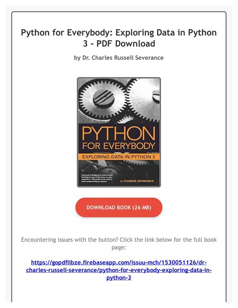 Ebook Pdf Python For Everybody Exploring Data In Python 3 By Dr