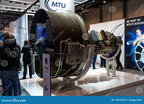 High Bypass Turbofan Aircraft Engine Installed On Modern Passenger Jet Aircraft Royalty Free