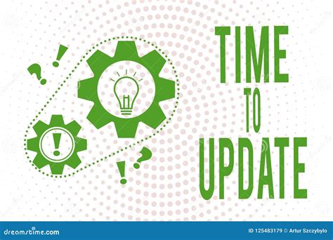 Handwriting Text Writing Time To Update Concept Meaning The Latest