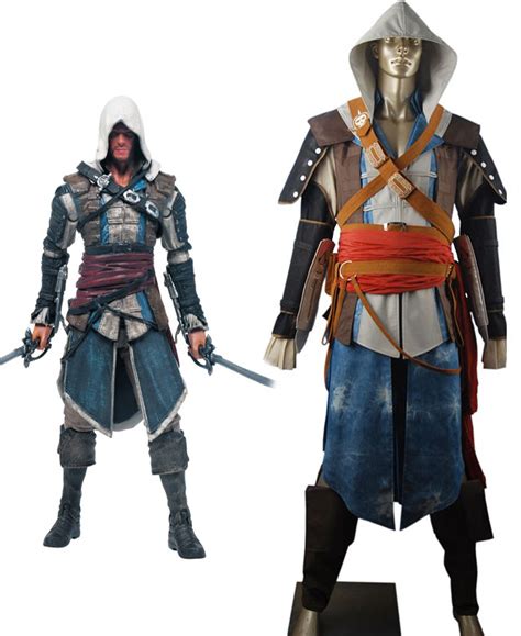 Assassins Creed4 Black Flag Edward Kenway Cosplay Costume Aca005