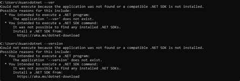 Installation Error Issue Dotnet Core Github