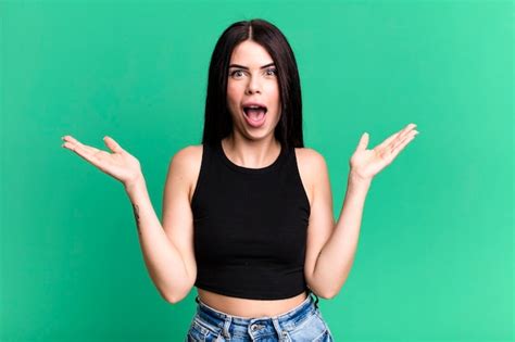 Premium Photo Looking Happy And Excited Shocked With An Unexpected