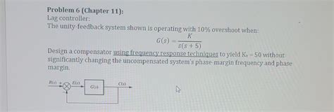 Solved Problem 6 Chapter 11 Lag Controller The