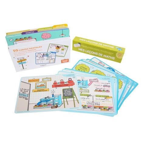 Mes leçons de maths cartes mentales HOPTOYS
