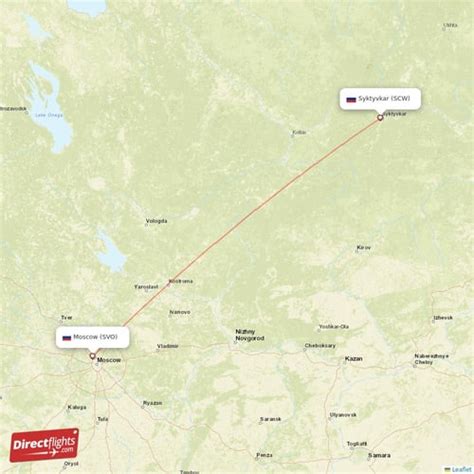 Direct Flights From Syktyvkar To Moscow Scw To Svo Non Stop