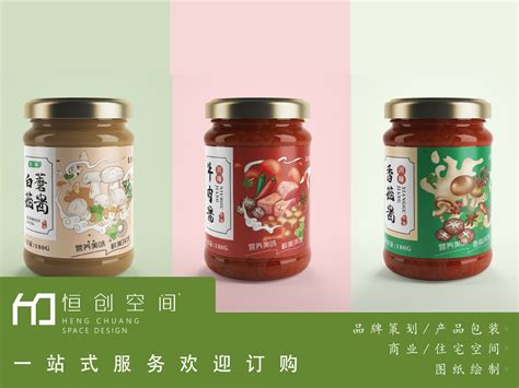 酱料包装设计熊曼加 站酷zcool