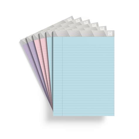 Tru Red Notepads 85 X 1175 Wide Ruled Pastels 50 Sheetspad Tr57363