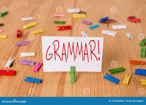 Text Sign Showing Grammar Conceptual Photo Whole System Structure