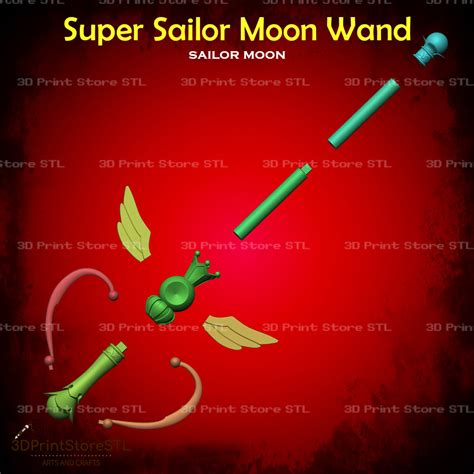Super Sailor Moon Wand Cosplay Sailor Moon 3d Print Model Stl File