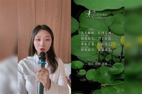 配音 关关雎鸠在河之洲窈窕淑女君子好逑 关关