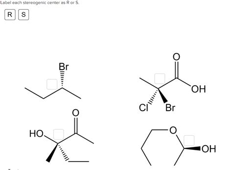 Solved Label each stereogenic center as Ror S. R S Br ОН CI | Chegg.com
