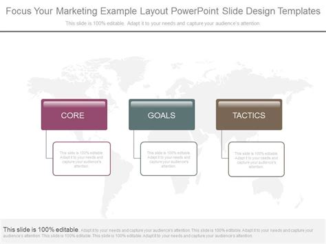 Focus Your Marketing Example Layout Powerpoint Slide Design Templates