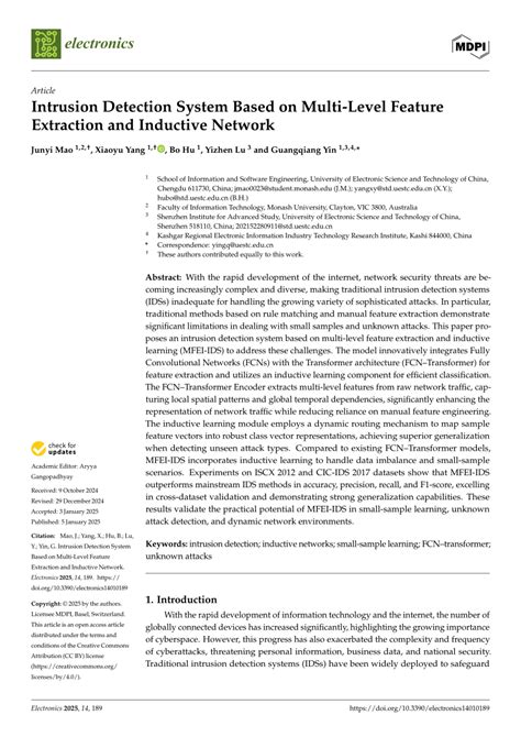 PDF Intrusion Detection System Based On Multi Level Feature Extraction And Inductive Network