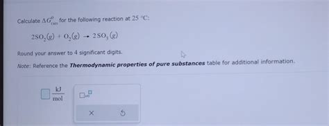 Solved Calculate Grxn For The Following Reaction At C Chegg