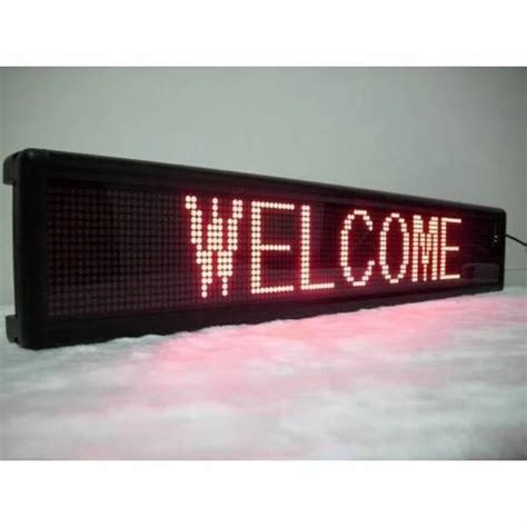LED Scrolling Display Board At Square Feet LED Signage In Bengaluru ID